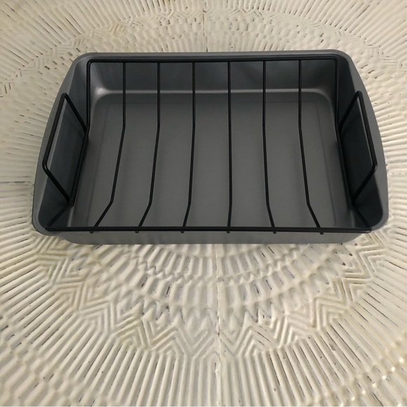 Kitchen | New Large Roaster Pan 17x12x3 With Removable Rack Roaster ...